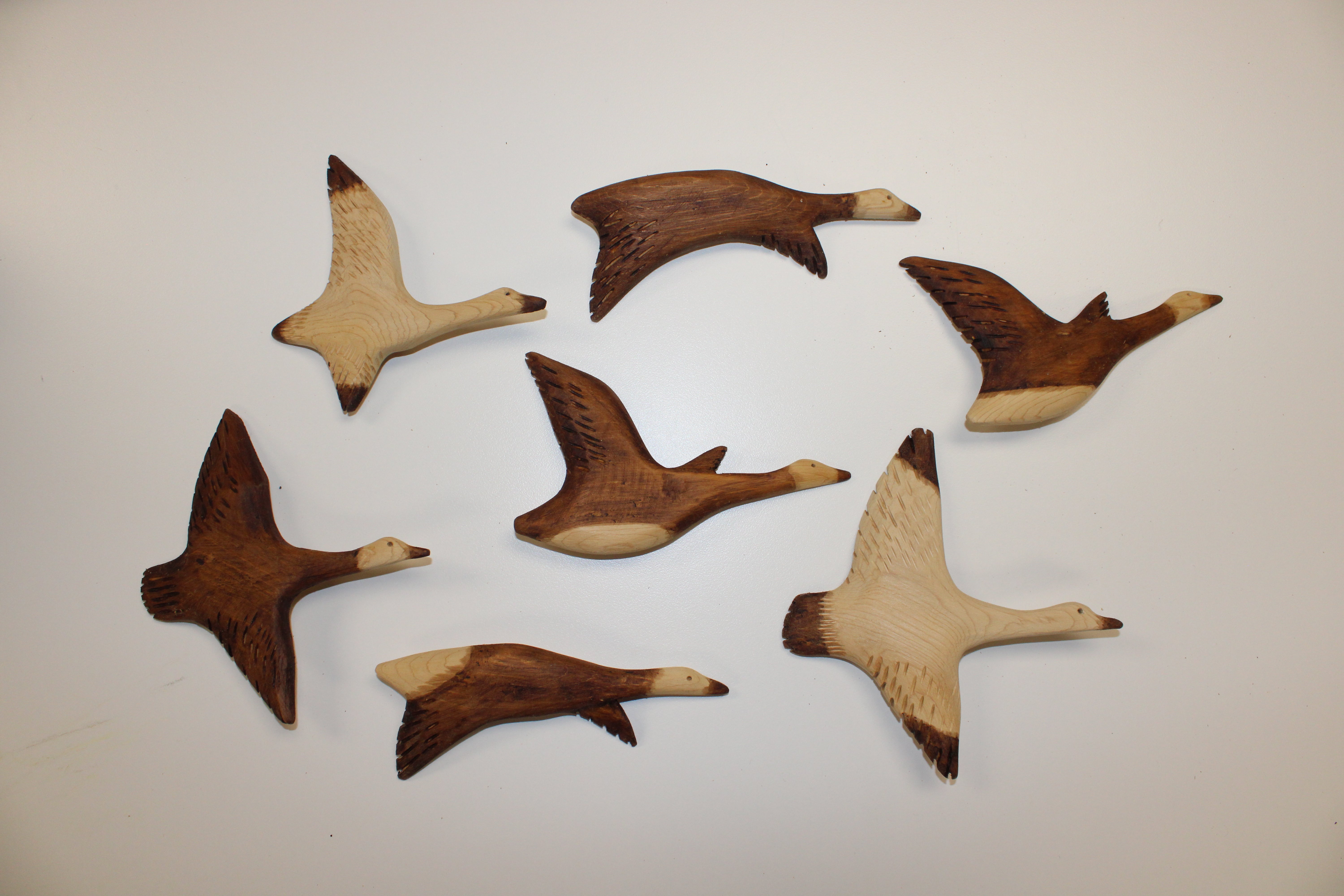 7pc Small Carving Bundle - Snow Geese | Niska Artisans